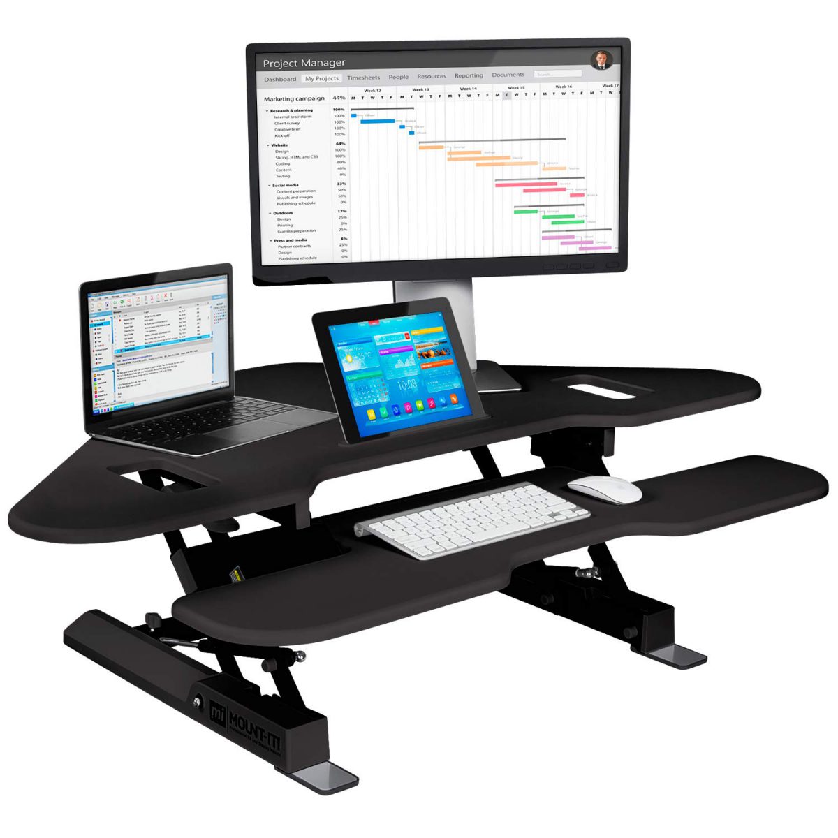 MountIt Corner 48” Standing Desk Converter | The Experts Review