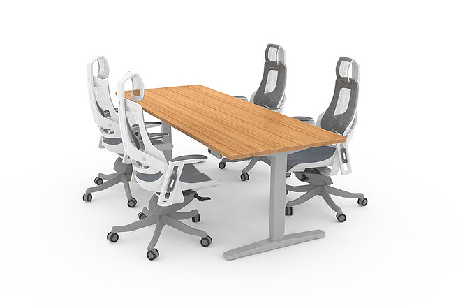 UPLIFT 2-Leg Adjustable Height Conference Table Review | Meeting Desk